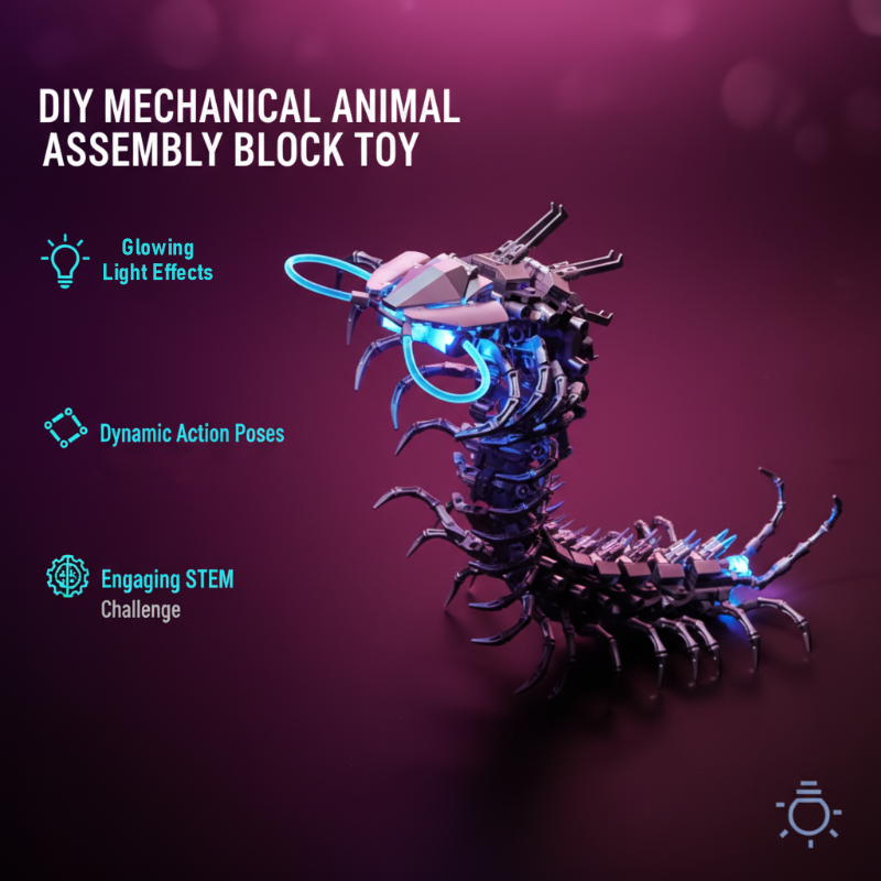 DIY Mechanical Animal Assembly Block Toy – vorgebirge